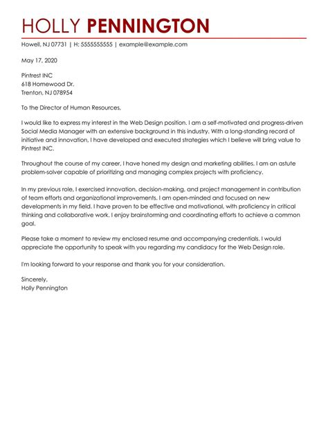 Sample Cover Letter Highlighting Transferable Skills