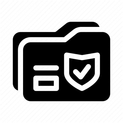 Data Protection Files And Folders Storage Shield Icon Download On Iconfinder