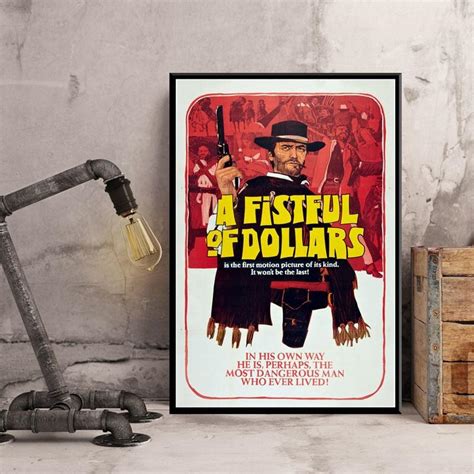 A Fistful Of Dollars Movie Poster A Fistful Of Dollars 1964 Clint