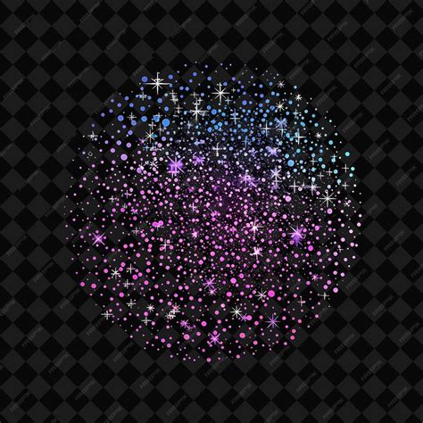 Premium Psd Clustering Neon Star Clusters Inside A Silhouette Grouped