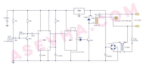 Skema Rangkaian Lampu Tepuk Otomatis Auto Clap Light Tutorial