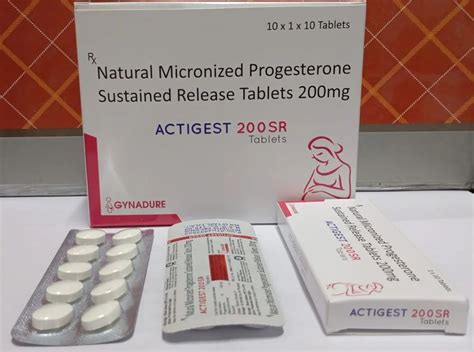 Progesterone Sr Tablet Strength 200 Mg At ₹ 340box In Baddi Id
