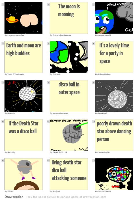 The Moon Is Mooning Drawception