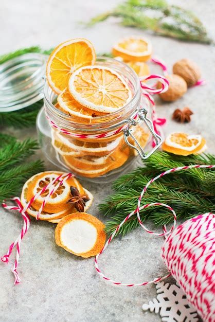 Premium Photo Homemade Dried Oranges Slices From Above