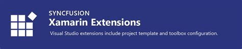 Xamarin Extensions Syncfusion Visual Studio Marketplace