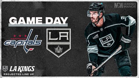 Projected Lineups La Kings Vs Washington Capitals Plus Notes On