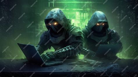 Premium Photo Cyber Warriors In A Digital Realm Battling Viruses And Malware Cyber Security