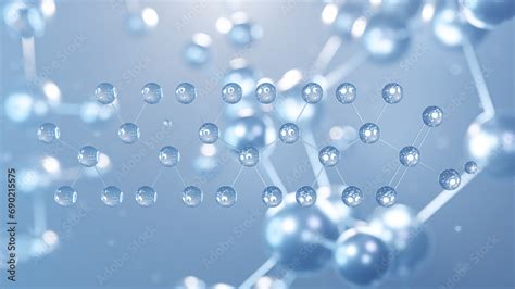 Perfluorooctanesulfonic Acid Molecular Structure 3d Flat Model Pfos Structural Chemical
