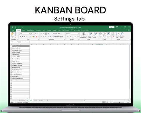 Kanban Board Task Priority Matrix Excel Tool Etsy