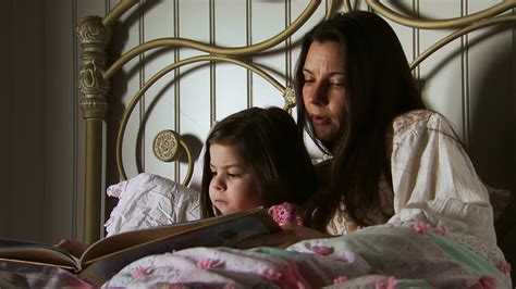 Mother Reading Daughter Bedtime Story In Stock Video Pond5 In