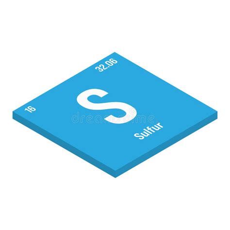 Periodic Table Element Sulfur Vector Stock Illustrations 185 Periodic