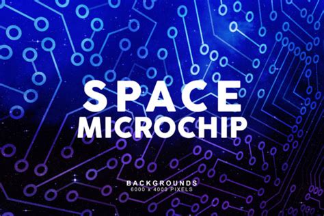 Space Microchip Backgrounds 1 Graphic By Artistmef · Creative Fabrica