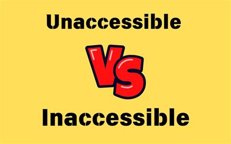 Unaccessible Vs Inaccessible Which One Is Correct