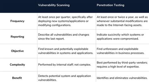 Vulnerability Scanning Vs Penetration Testing Redfox Security Pen Testing Services