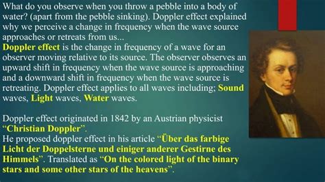 The Relativistic Doppler Effect For Lightpptx Physics Science