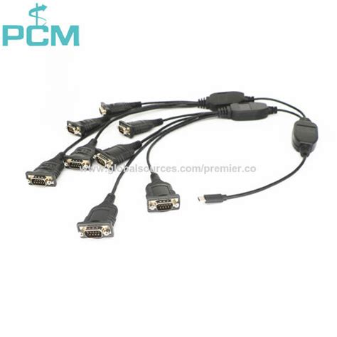 RS232 Splitter USB To Multiple Serial Adapters DB9 Splitter 8 Port USB C 8 Port Serial Cable