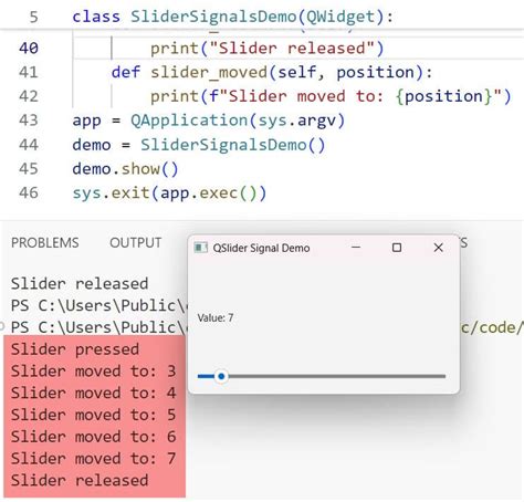 How To Use Qslider Widget In Pyqt6