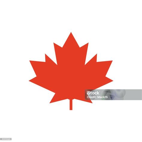 Maple Leaf Vector Icon Symbol Of Canada Stock Illustration Download