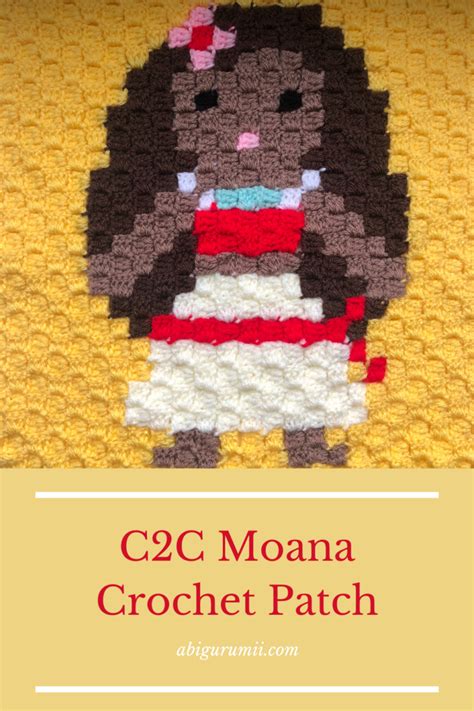 Mini Moana C2c Graph Sc Graph Cross Stitch Graph By Two Magic Pixels Artofit