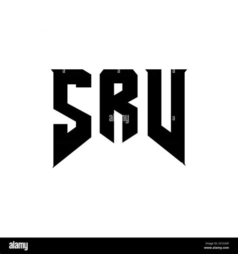 Srv Letter Logo Design For Technology Company Srv Logo Design Black