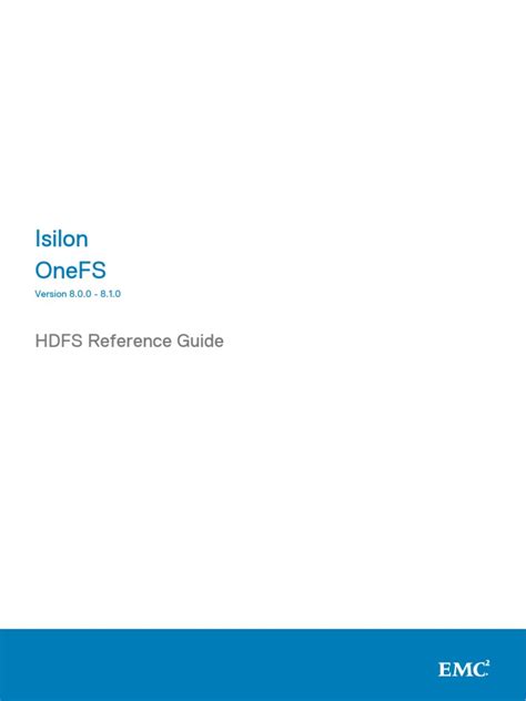 isilon onefs hdfs reference guide docu84284 pdf apache hadoop