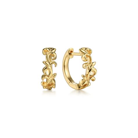 14k Yellow Gold Contemporary Huggie Earrings Sku Eg14459y4jjj