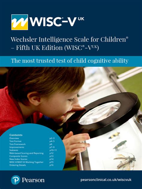 Wisc V Uk Brochure March 2019 Pdf Wechsler Adult Intelligence Scale Psychology