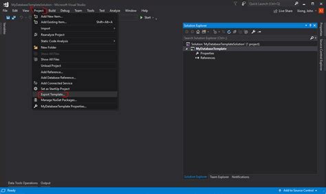 Visual Studio Create Sql Database Project Template John Xiong