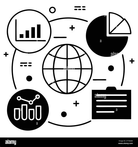 Global Data Analysis And Insights Vector Illustration For Business Intelligence And Data