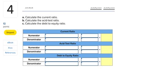 solved 4 brief exercise 3 9 algo calculating ratios