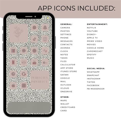 Nude App Icon Pack Ios Quote Photo Widgets Customize Home Screen Widget Smith Custom Icons Etsy