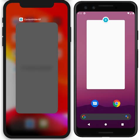 protecting sensitive data screen in background in xamarin forms