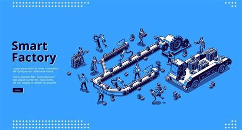 Isometric Assembly Line Vector Art Icons And Graphics For Free Download