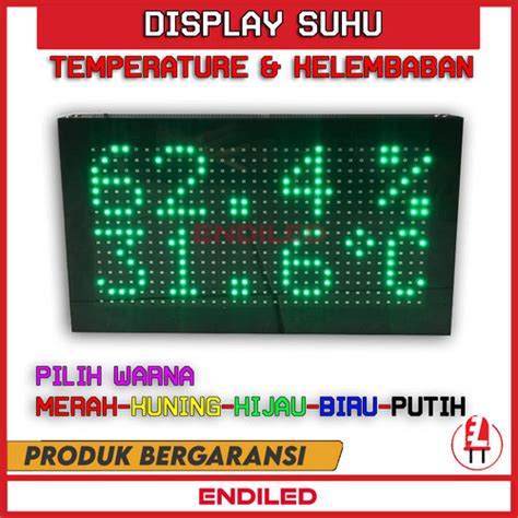Jual Display Suhu Temperature Dan Kelembaban Ruangan Sensordht22 Kota Bekasi Endiled