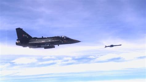 Indian Tejas Fighter Jet Fires Astra Beyond Visual Range Missile For First Time