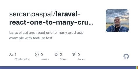 GitHub Sercanpaspal Laravel React One To Many Crud App Laravel Api And React One To Many Crud