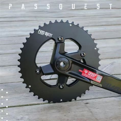 Pass Quest Chainring 2x For Sram Rival 107bcd Chain Ring Aero Road Bike Gravel Bike 11 12s Axs