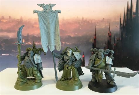 Start Of My Death Guard Command Squad With Charnabal Glaives Wip