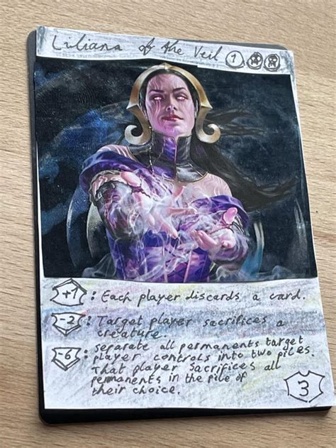 Made Foil Full Art Proxy Liliana For My Roommate Rmtg