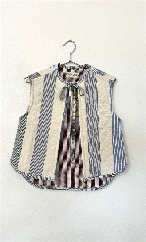 Proche Reversible Quilted Vest Multi On Garmentory Quilted Vest