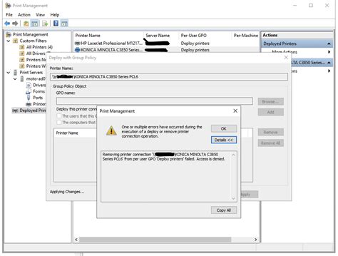 Cannot Delete Deployed Printer Rwindowsserver2019