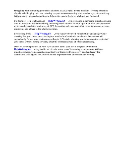 Thesis Citation Apa Style Pdf