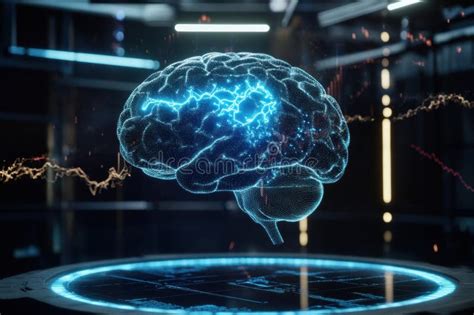Digital Brain A Holographic Representation Of Cognitive Processes Stock Image Image Of