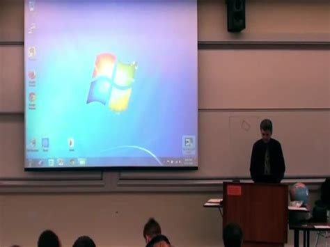 Math Professor Pulls An Awesome Video Projector Prank On His Class For April Fools Day Video