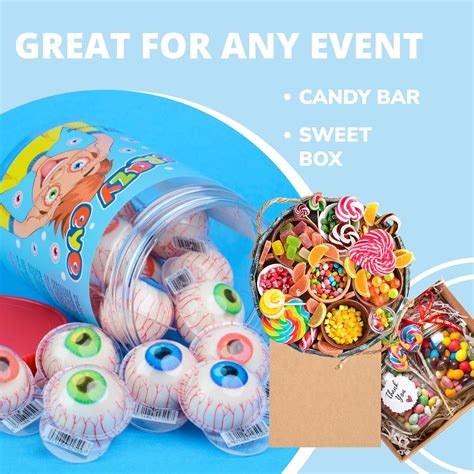 Gummy Candy Gomitas Grandes Rellenas De Gelatina Caramelos De Gomita Crazy Eye 17 Piezas