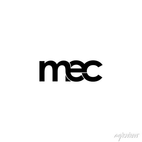Mec Initial Letter Monogram Logo Design Posters For The Wall • Posters