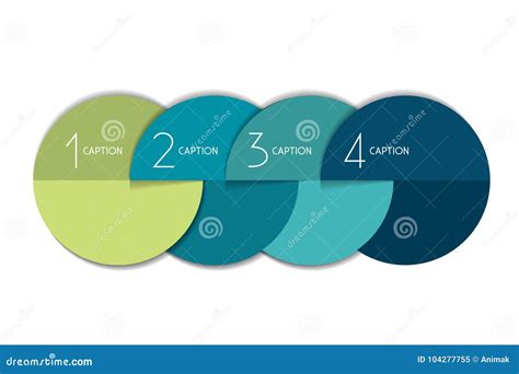 Bubble Chart With Elements Venn Diagram Infographics For Three Circle Design Vector And
