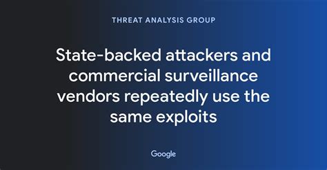 State Backed Attackers And Commercial Surveillance Vendors Repeatedly