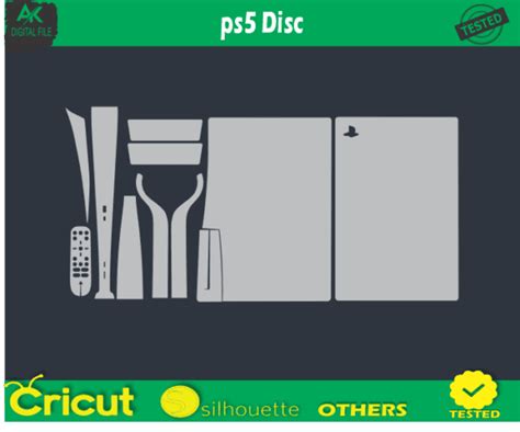 Ps5 Disc Skin Vector Template Free Ak Digital File