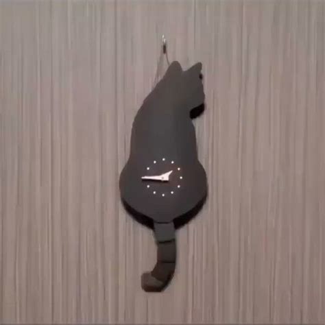 Kitten Tickin Cat Pendulum Clock 32 Cm Katzenworld Shop Cat Clock